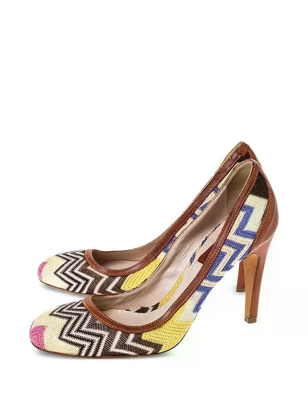 Missoni 105mm Zigzag-knit Pumps