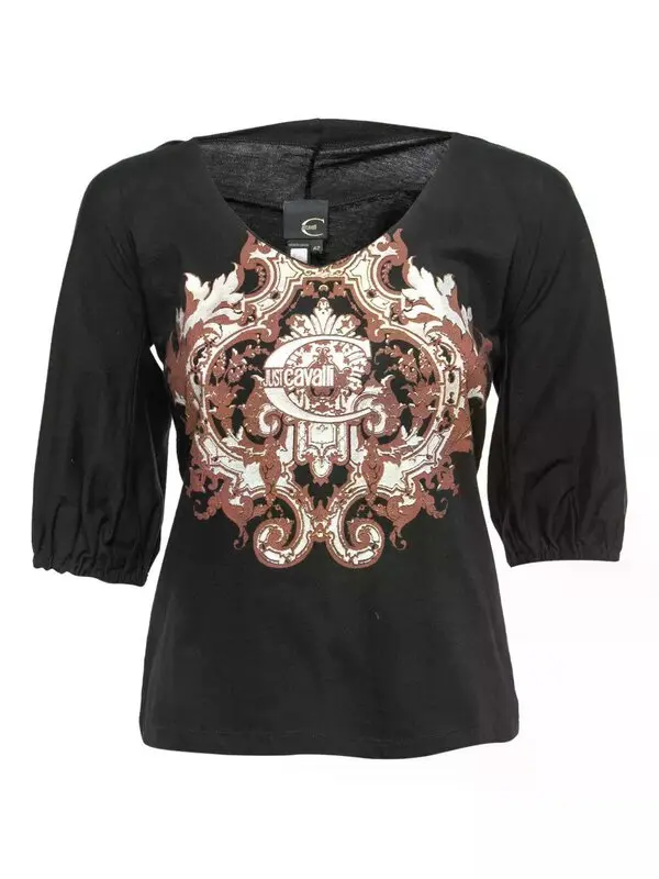 Just Cavalli Baroque-print Top