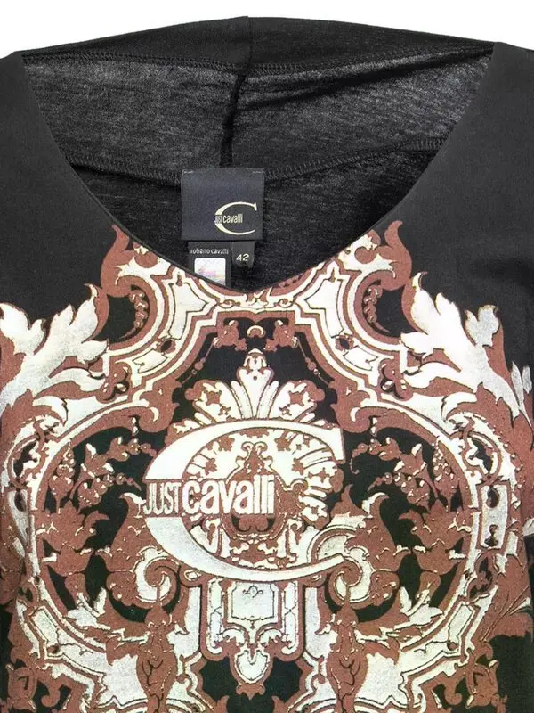 Just Cavalli Baroque-print Top