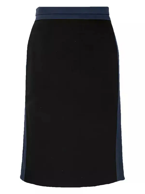 Diane Von Furstenberg Contrast Panel Knee Length Skirt