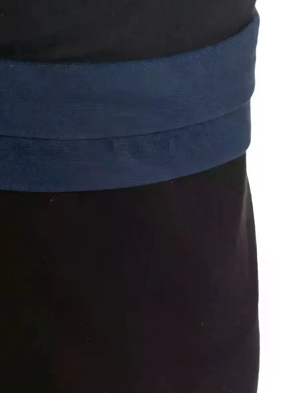 Diane Von Furstenberg Contrast Panel Knee Length Skirt