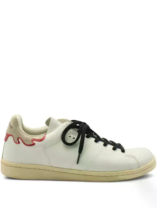 ISABEL MARANT VINTAGE Leather Lace Up Sneakers