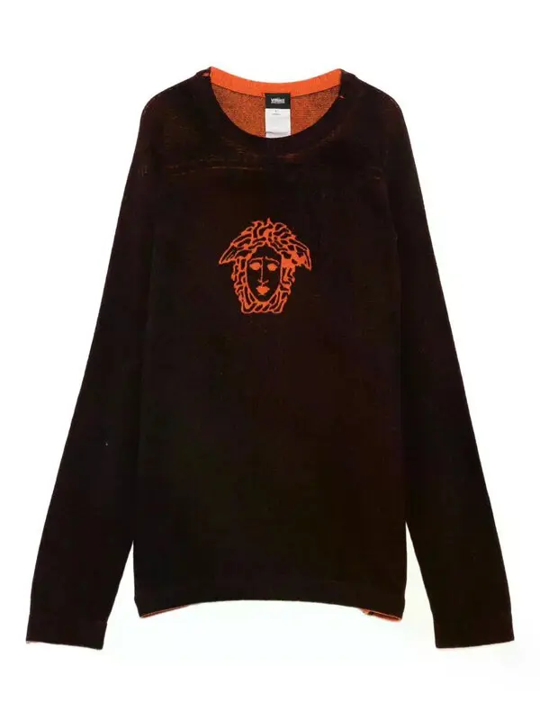 Versace 2000s Medusa Head-motif Sweater