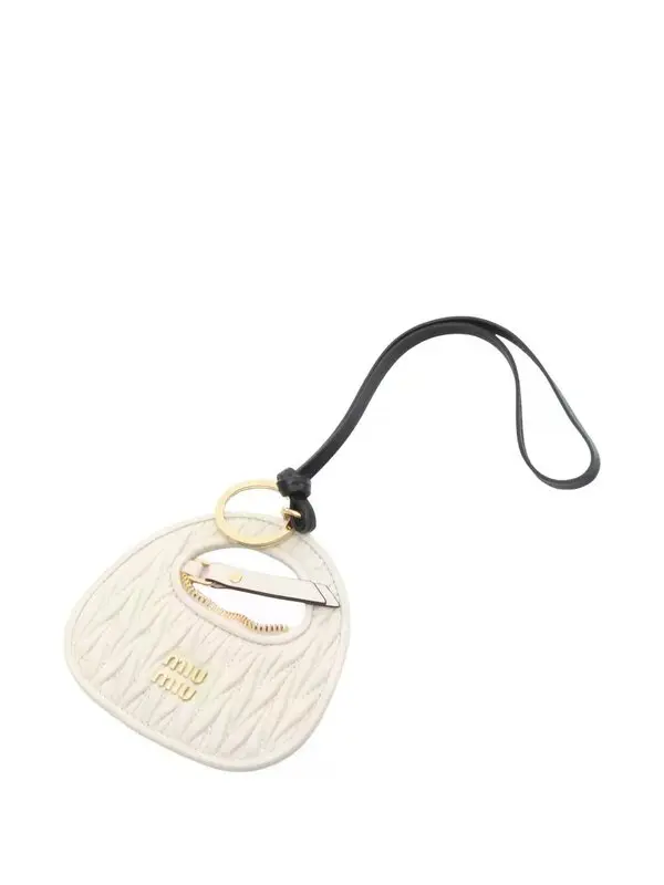 Miu Miu Wonder Keyring - Neutrals