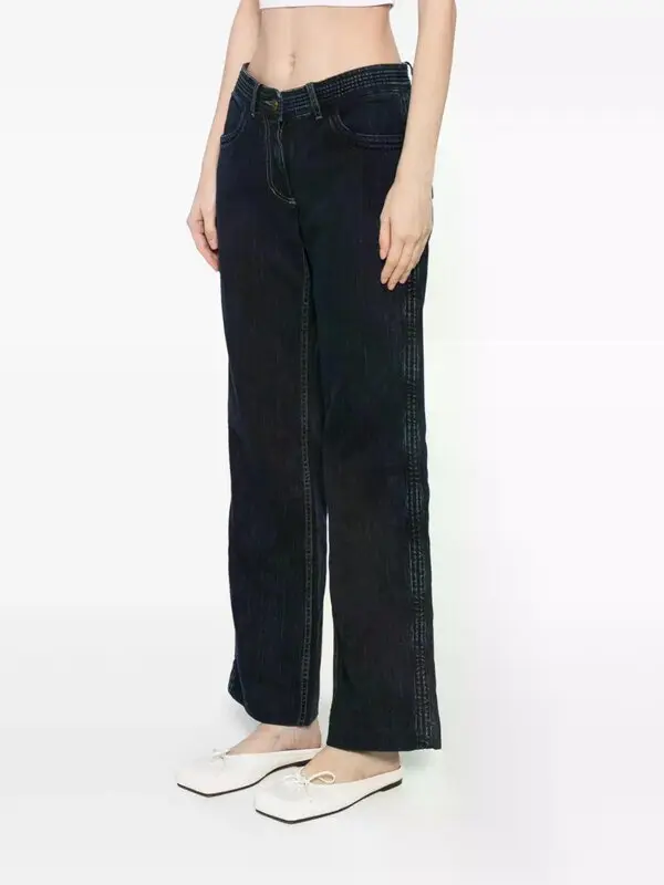 Celine 2000s Logo Denim Trousers