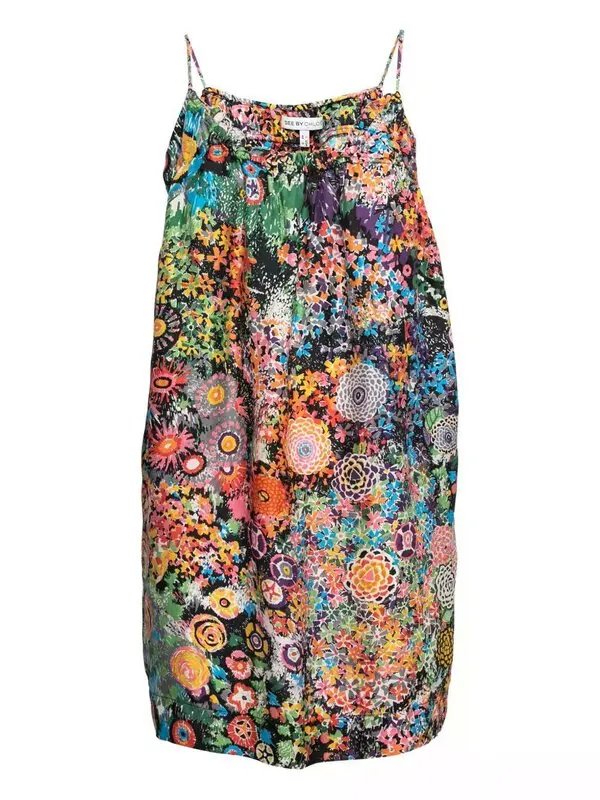 See By Chloé Floral-print Mini Dress