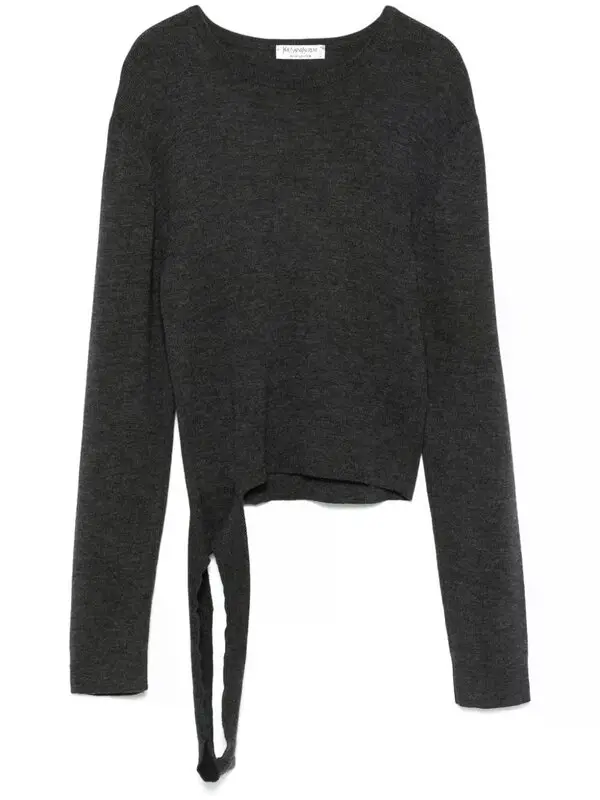 Saint Laurent 1990s Cut-out Detail Sweater