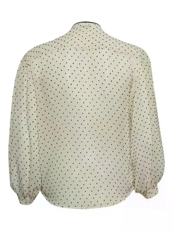 Sandro Pleated Dot Shirt