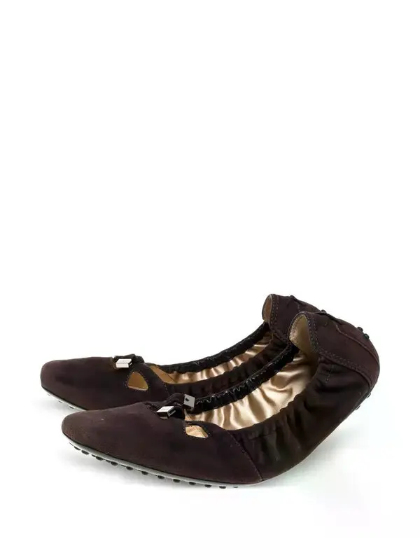 TOD'S Bow-embellished Ballet Flats