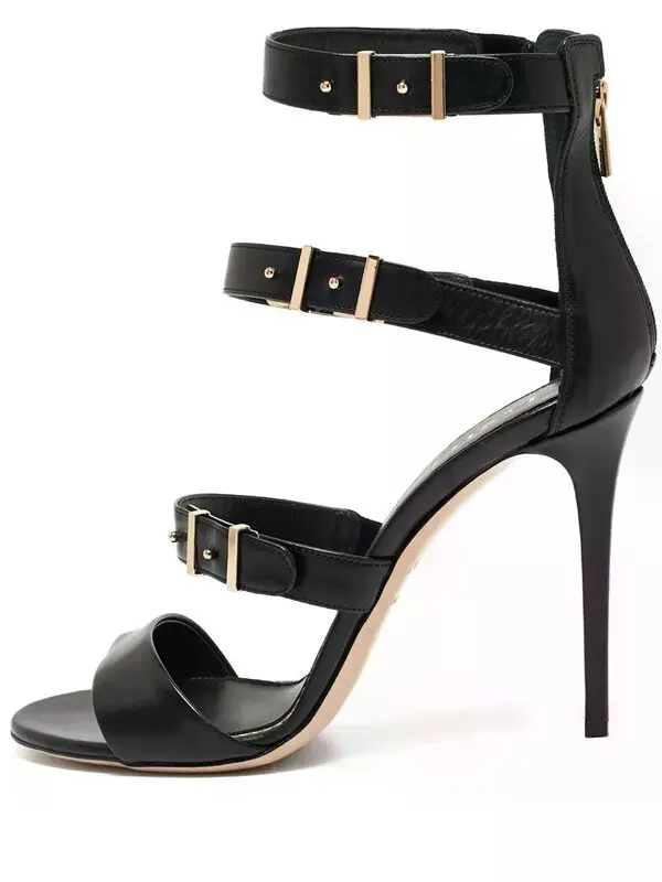 LE SILLA 110mm Minerva Strappy Sandals - Black