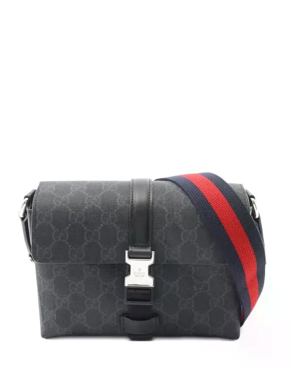 Gucci 2020s Mini Gg Messenger Bag - Black