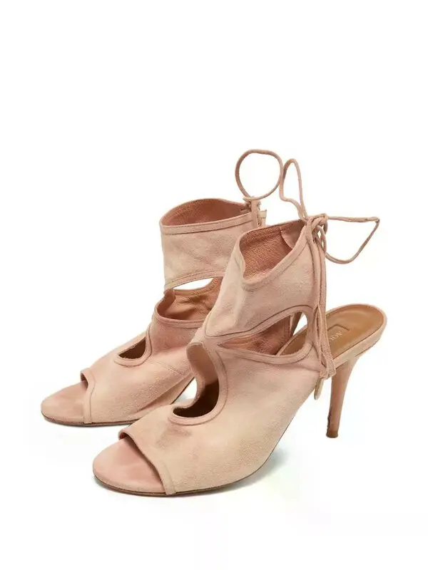 AQUAZZURA 85mm Suede Sandals