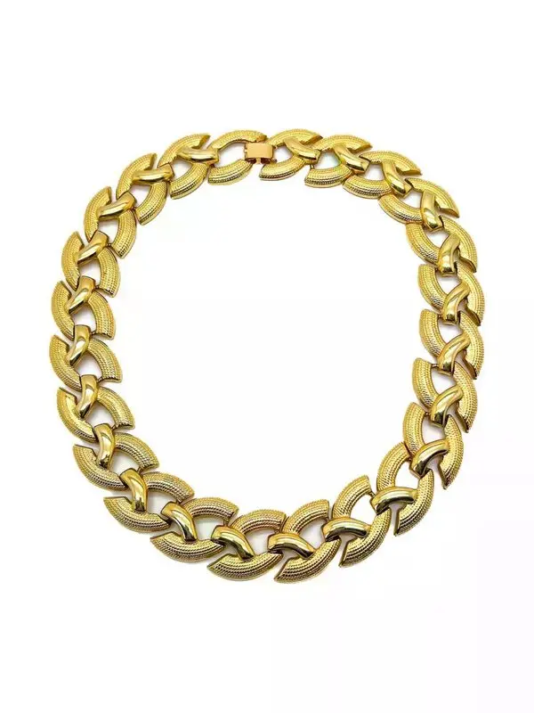 JENNIFER GIBSON JEWELLERY 1980s -tone Chain Necklace - Gold