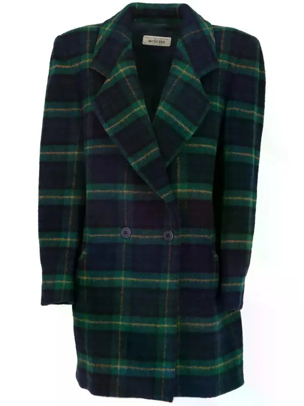 A.N.G.E.L.O. VINTAGE CULT 1980s Checked Virgin Wool Coat