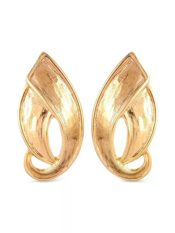 SUSAN CAPLAN 1970s D'orlan Clip-on Earrings - Gold