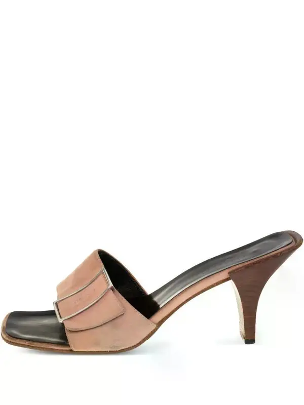 Gucci 85mm Leather Heeled Sandals