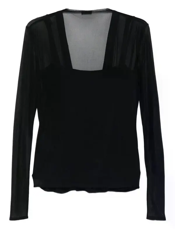 Givenchy Mesh Wrap Blouse