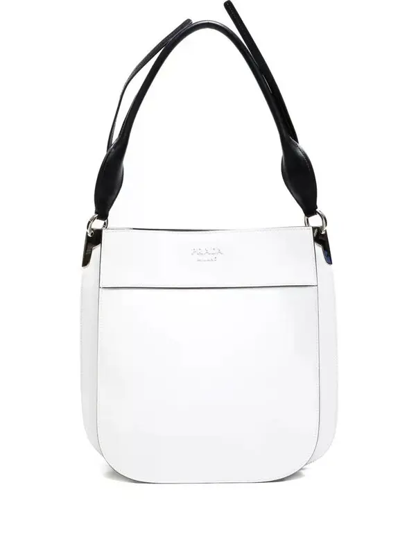 Prada 2010-2020s Leather Shoulder Bag - White