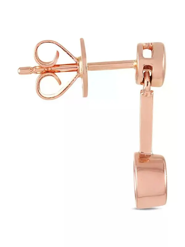 LB EXCLUSIVE 14k Rose Gold Diamond Drop Earrings