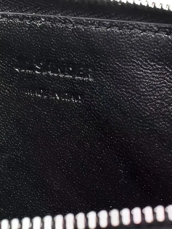 JIL SANDER 2020s Giro Envelope Zip Card Holder - Black