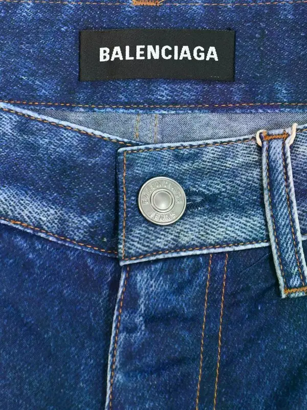 Balenciaga Trompe L'oeil Five-pocket Jeans