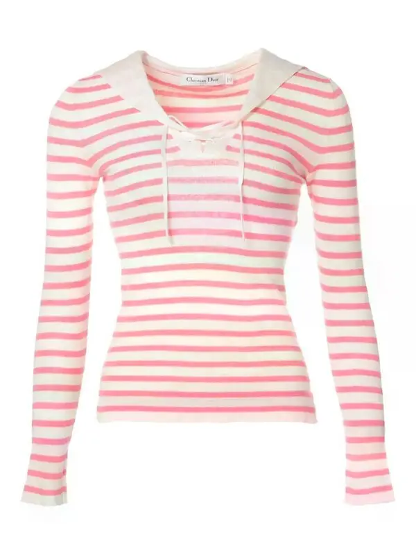 Dior Striped Pattern Sweater