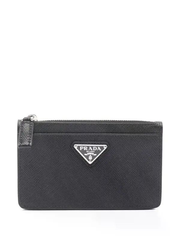 Prada 2020s Triangle-logo Coin Purse - Black