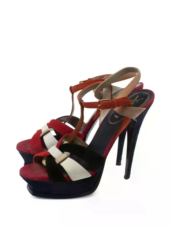 Saint Laurent 140mm Tribute Sandals - Red