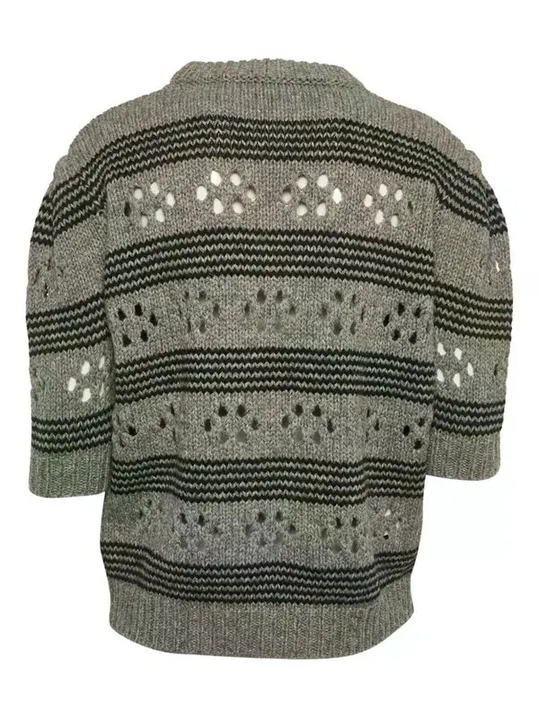 Miu Miu Ribbed Knit Cut-out Sweater