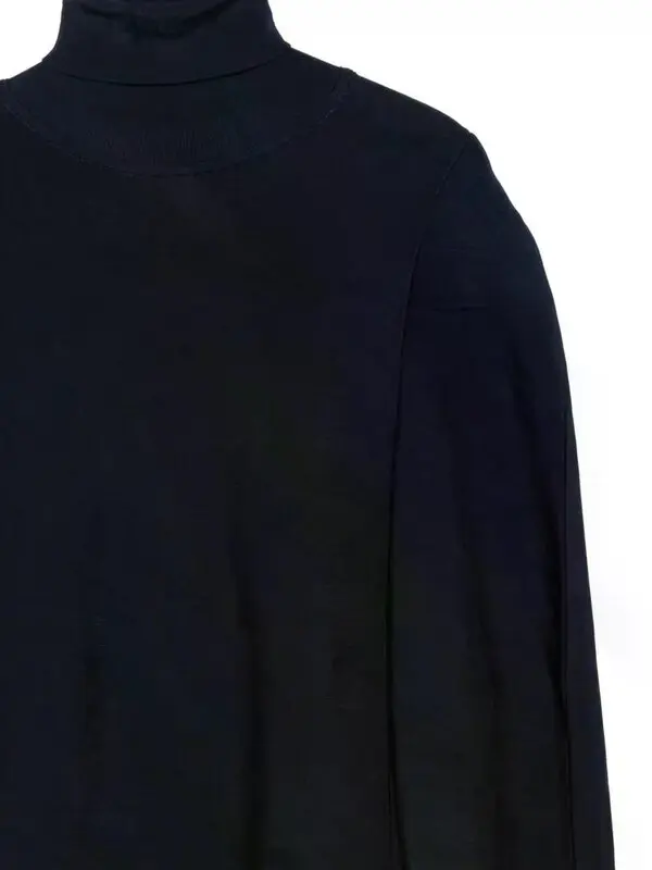 JIL SANDER 2000s Turtleneck Knitted Blouse