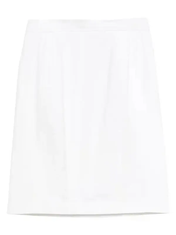 Saint Laurent 1980s Cotton A-line Skirt