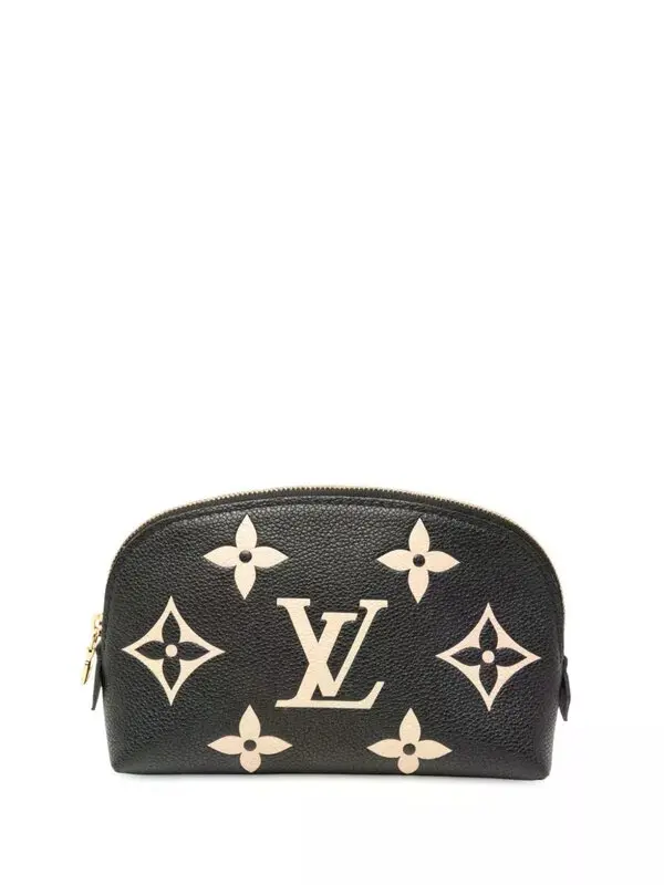 LOUIS VUITTON Bicolor Monogram Empreinte Giant Cosmetic Pouch - Black