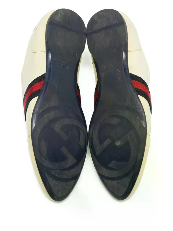 Gucci Web-stripe Leather Sneakers