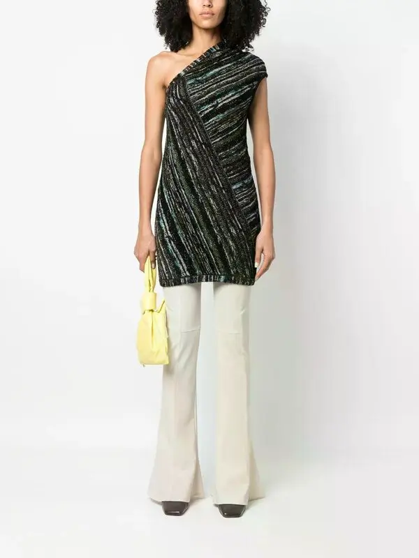 Missoni 2000s Metallic One-shoulder Top