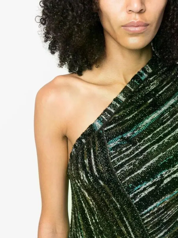 Missoni 2000s Metallic One-shoulder Top