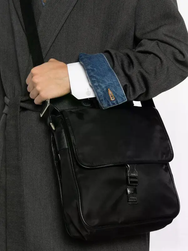 Prada 2010s Buckle Messenger Bag