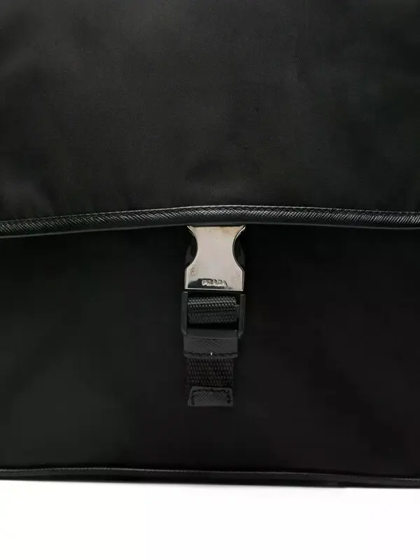 Prada 2010s Buckle Messenger Bag