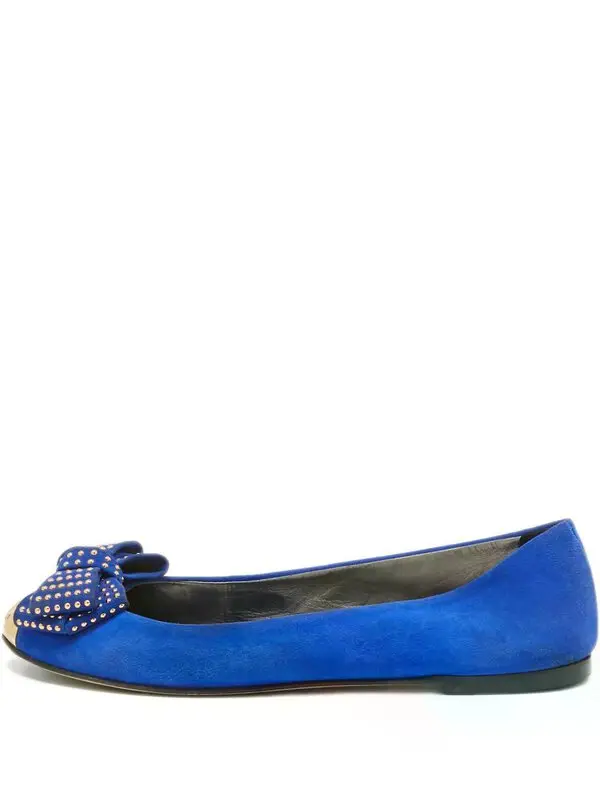 GIUSEPPE ZANOTTI Stud-embellished Ballerina Flats