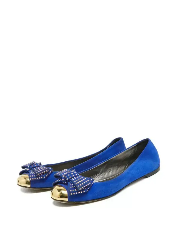 GIUSEPPE ZANOTTI Stud-embellished Ballerina Flats