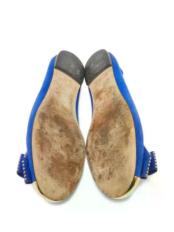 GIUSEPPE ZANOTTI Stud-embellished Ballerina Flats