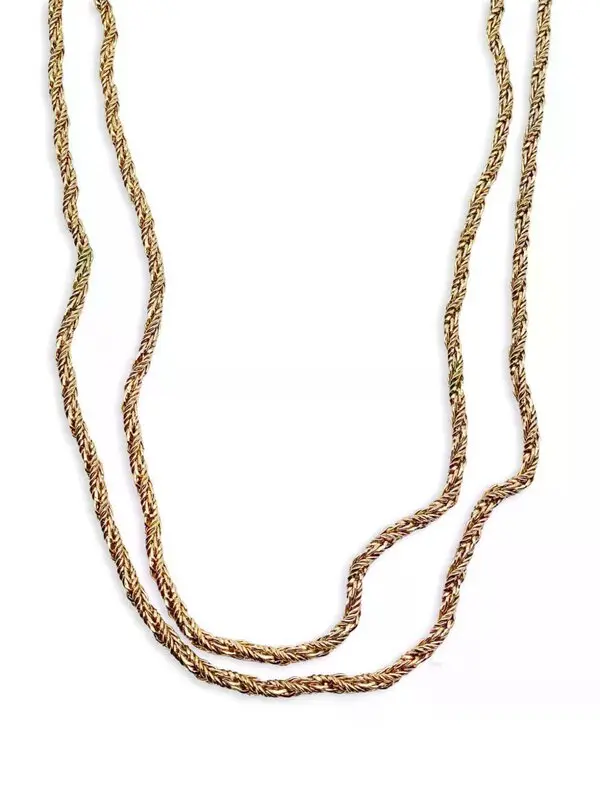 Dior 1968 Twisted Herringbone Chain Necklace