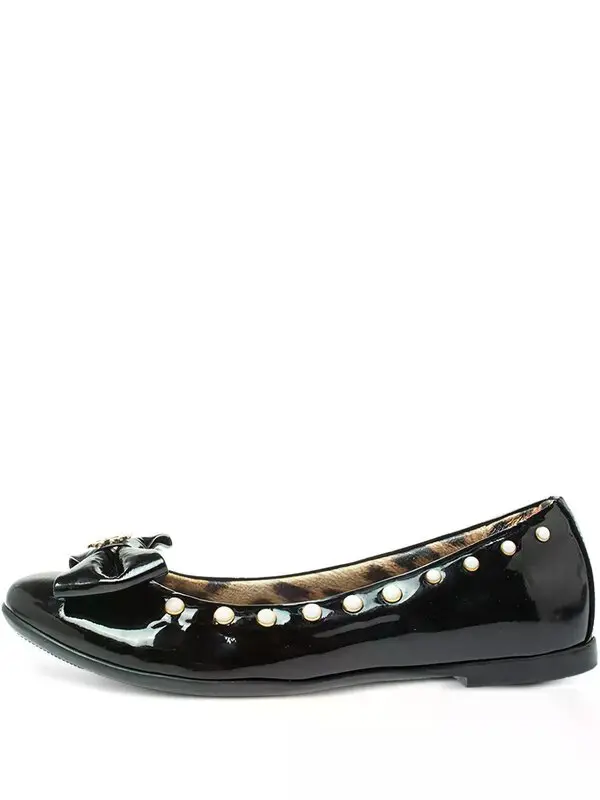 Roberto Cavalli Bow-detail Studded Ballet Flats