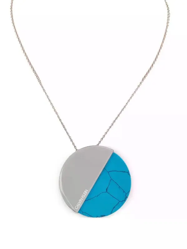 Calvin Klein Vintage Two-tone Pendant Necklace