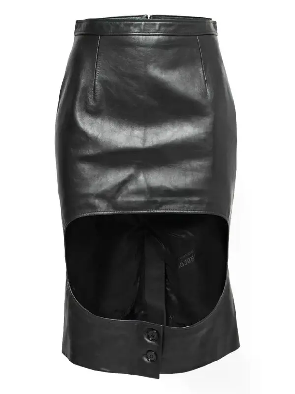 Burberry Leather Skirt
