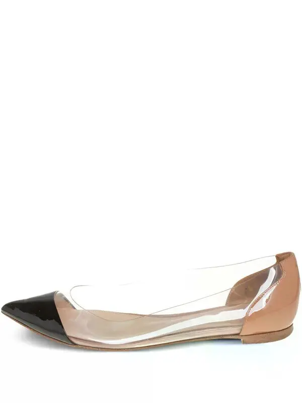 GIANVITO ROSSI Plexi Ballerina Flats