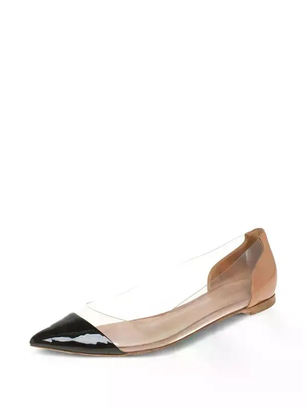 GIANVITO ROSSI Plexi Ballerina Flats