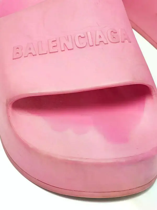 Balenciaga Logo-embossed Slides
