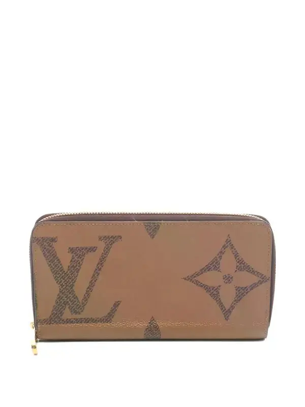 LOUIS VUITTON 2020 Zippy Monogram Reverse Wallet - Brown