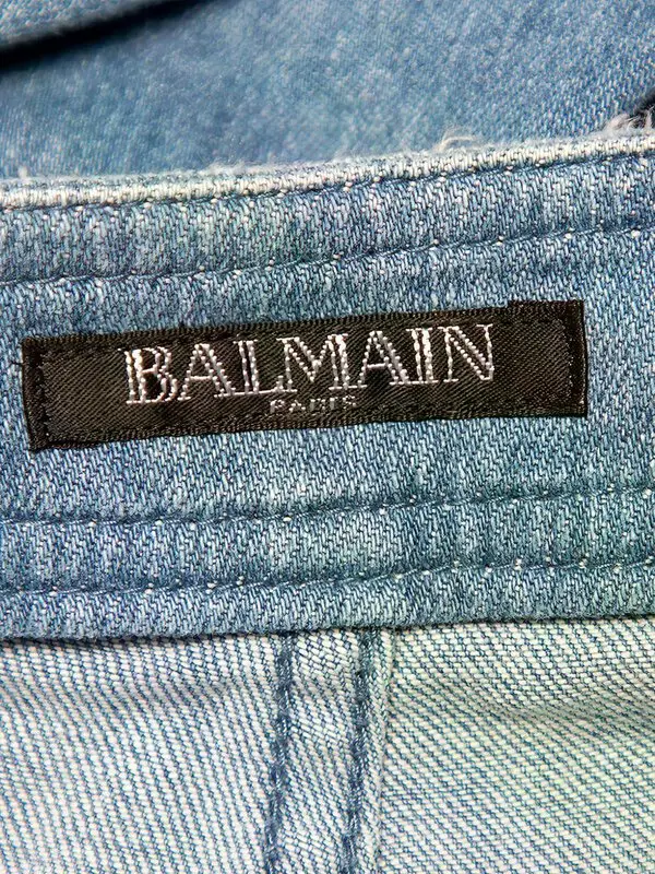 Balmain Ripped Skinny Jeans