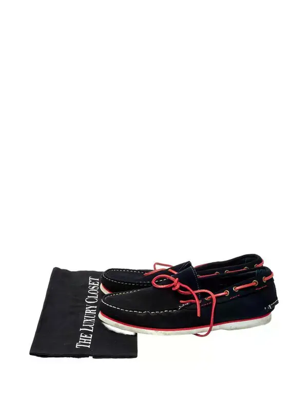 Carolina Herrera Suede Tie-detail Loafers